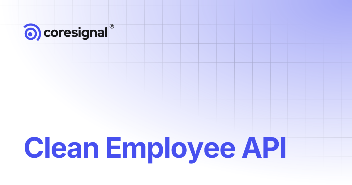 Clean Employee API | Coresignal Docs